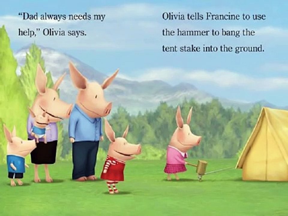 olivia goes camping readalong story - video Dailymotion