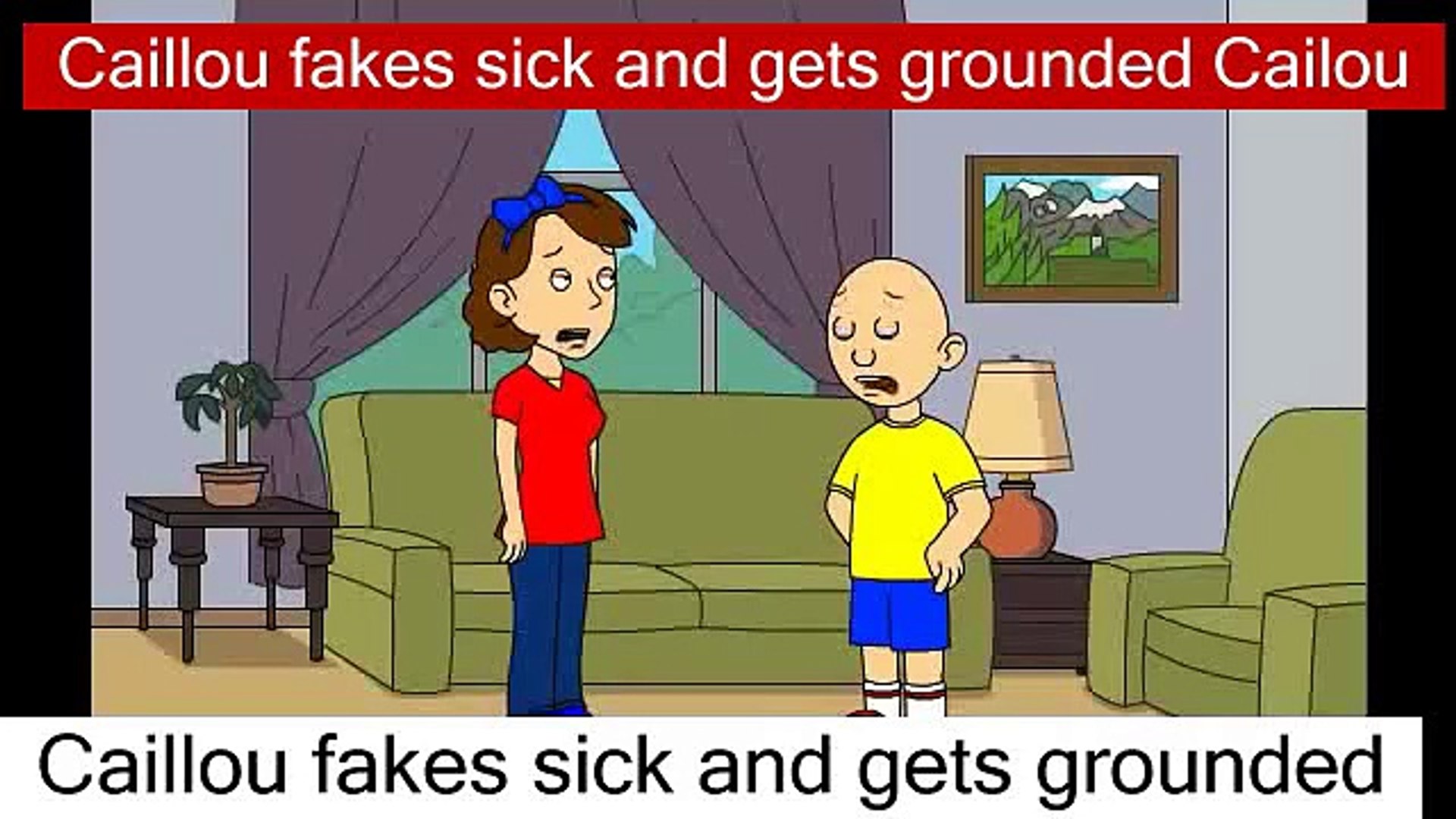 Fake Sick Cartoon