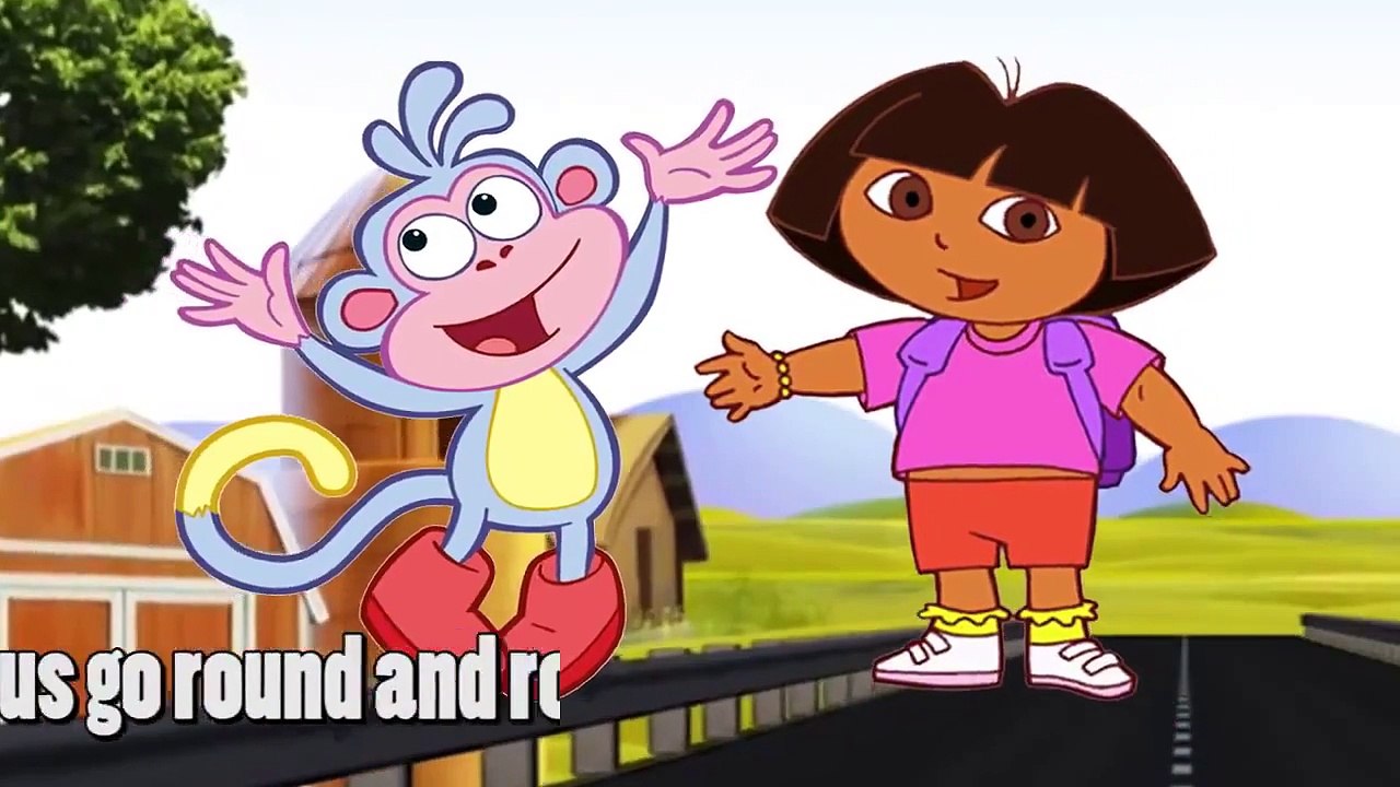 Wheels On The Bus Dora the Explorer Song | Dora the Explorer Nursery ...