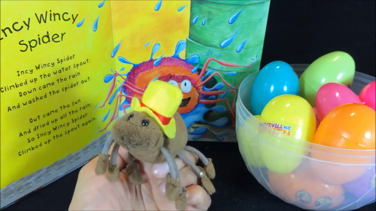 Incy Wincy Spider Nursery Rhymes with toys and surprise egg funny video ...