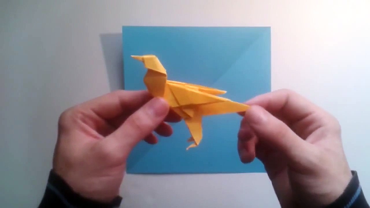 Como hacer un pájaro de origami (Twitter Bird).mp4 - video Dailymotion