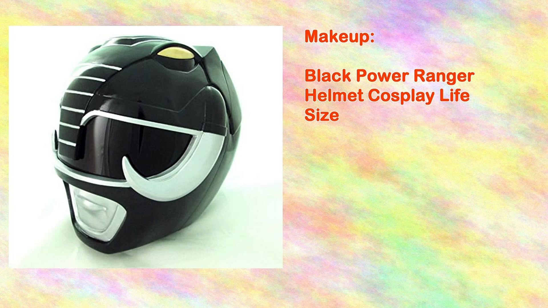 Black Power Ranger Motorcycle Helmet