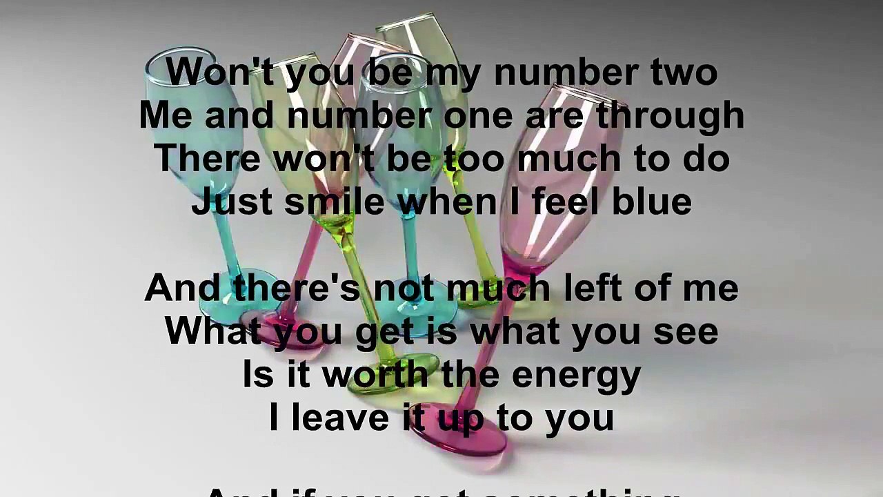 Joe Jackson – Be My Number Two Song Lyrics - video Dailymotion