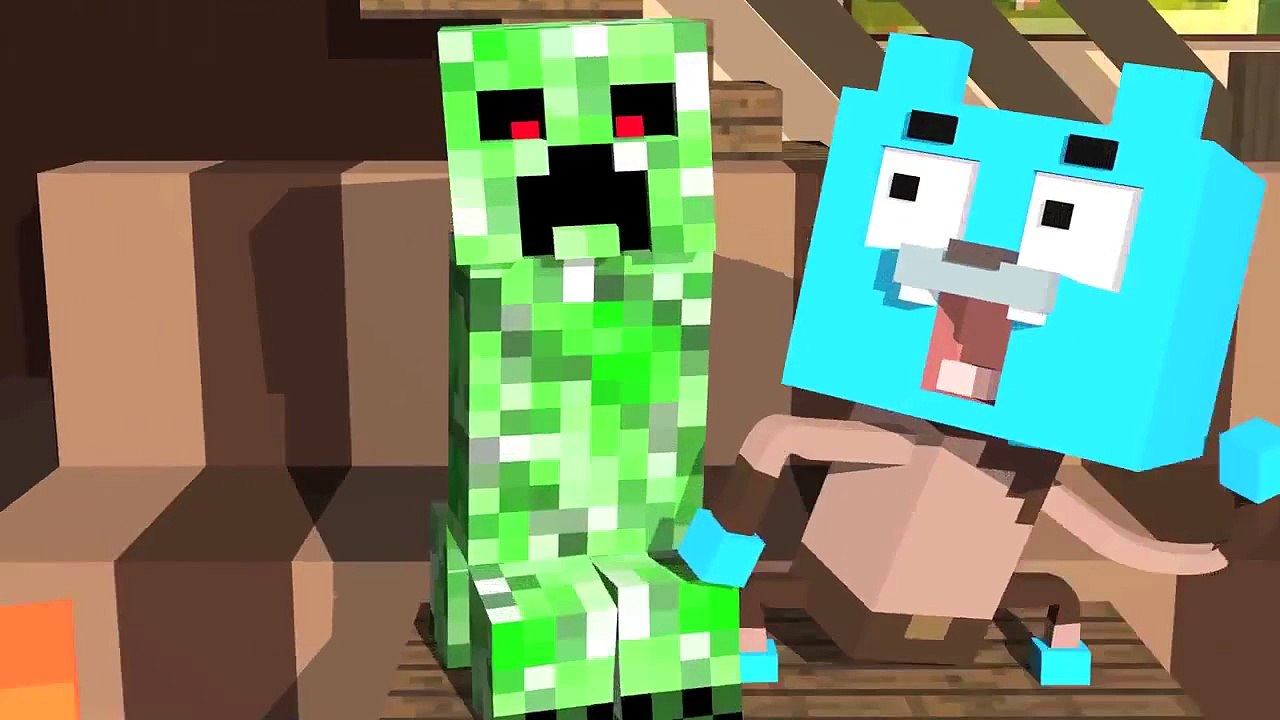 A Minecraft Animation The Amazing World of Gumball Parody 3d Minecraft ...