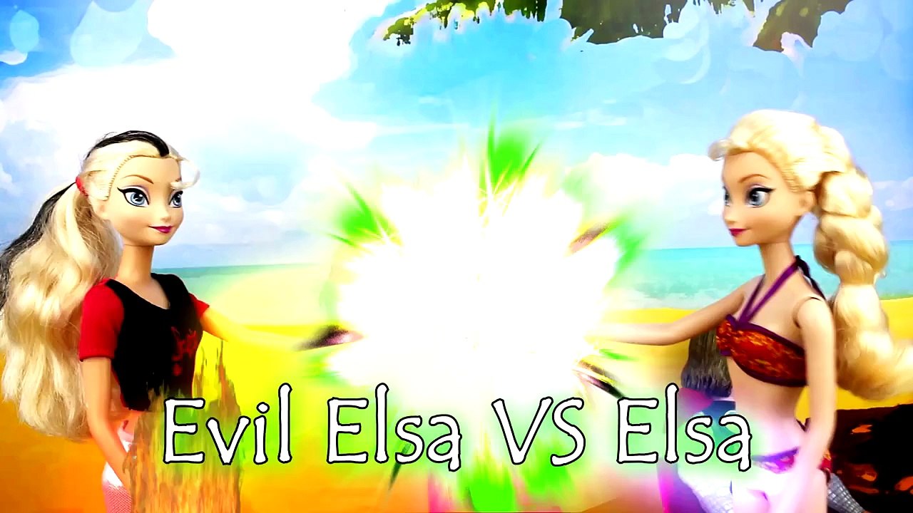 Elsa VS Anna! Epic Princess Battle as Frozen Anna gets FIRE POWERS and ...