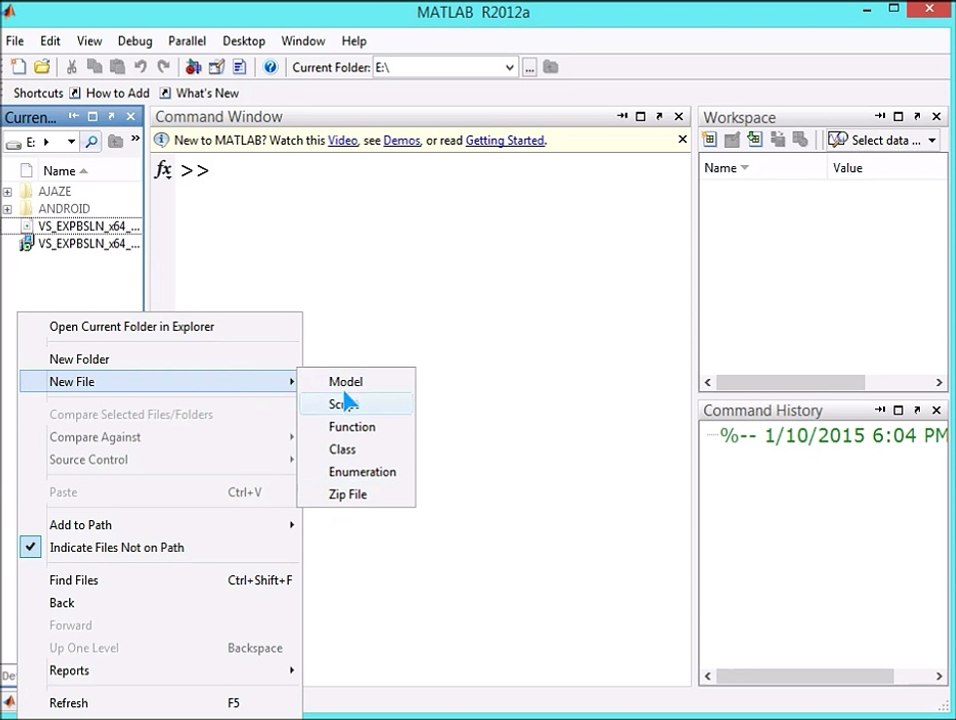 1 MATLAB INTRO USER INTERFACE VARIABLES PLOT - video Dailymotion