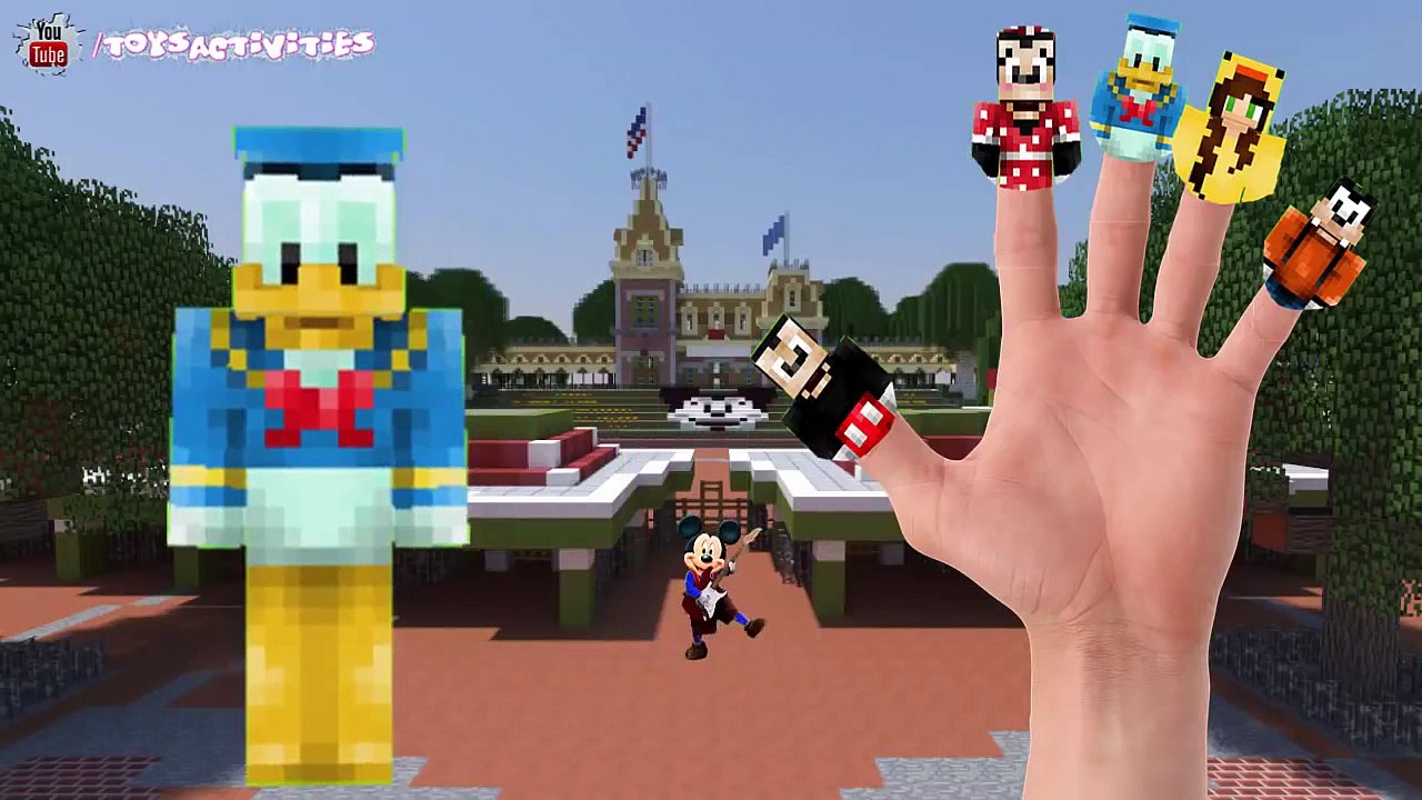 Mickey Mouse Minecraft Finger Family Collection Mickey Mouse Minecraft ...