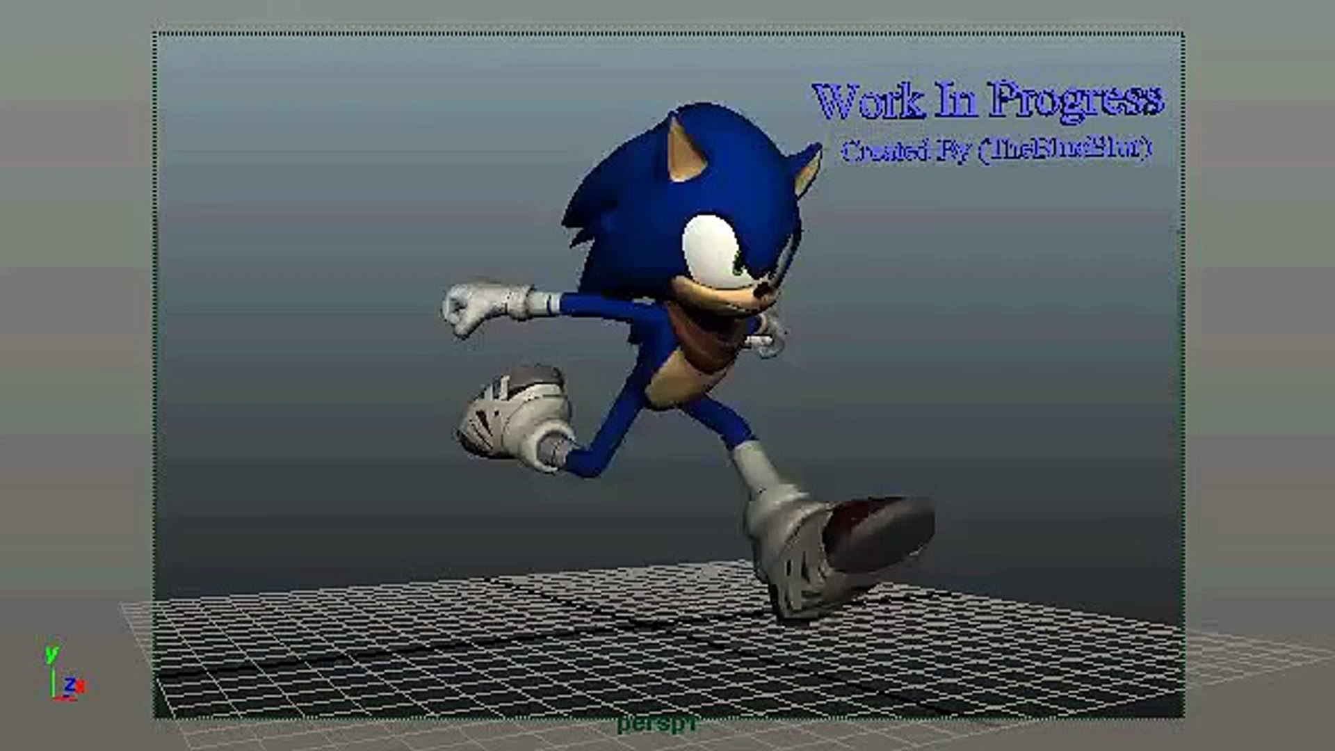 Sonic The Hedgehog Running Animation