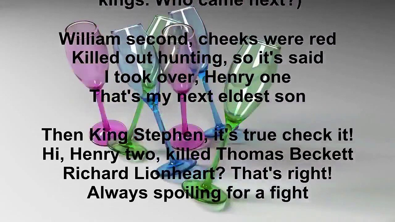 Horrible Histories – Kings And Queens (Ruthless Rulers) Song Lyrics ...