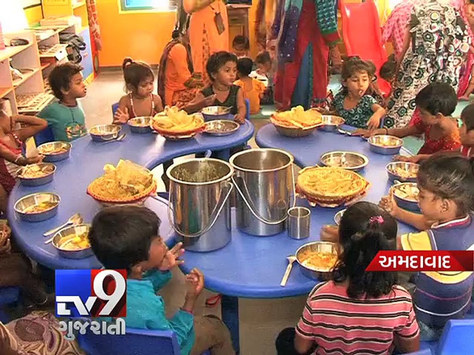 Anganwadi kids malnourished but AMC plays favouritism - Tv9 Gujarati ...