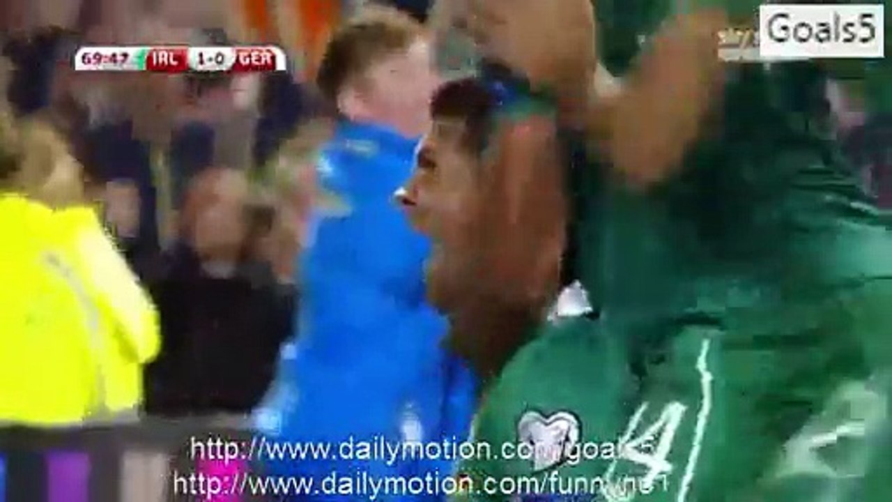 Shane Long Goal Ireland 1 - 0 Germany Euro Qualification 8-10-2015 ...