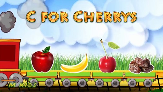 Alphabet Fruit Train - A B C Song - Fun Animated Rhymes for Kids ...
