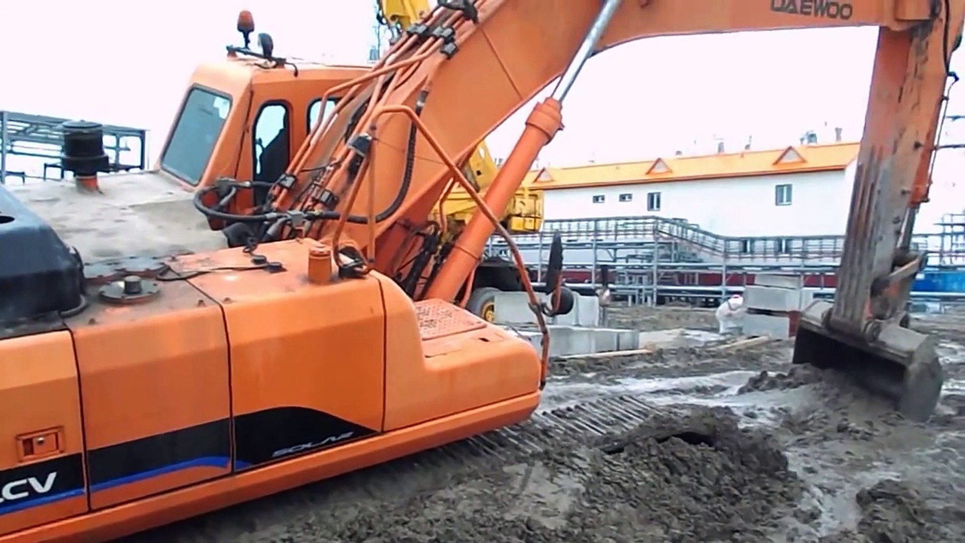 Excavators Stuck