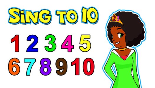 Princess 123s Sings to 10 | Counting Song | Numbers Learning Video ...