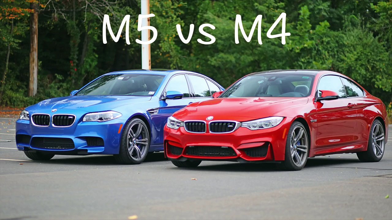 BMW F10 M5 vs F82 M4 rolling drag race - Dailymotion Video