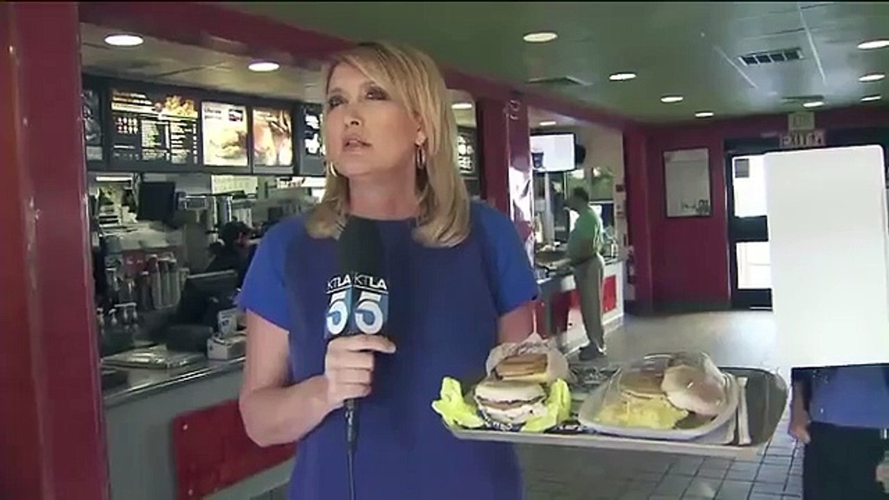Female News Reporter Kicks out from McDonald Funny News Blooper - video ...