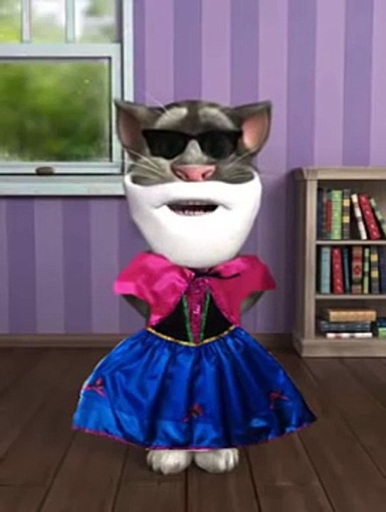 El gato Tom Cantando Hazme un muñeco de nieve de Frozen Canciones ...