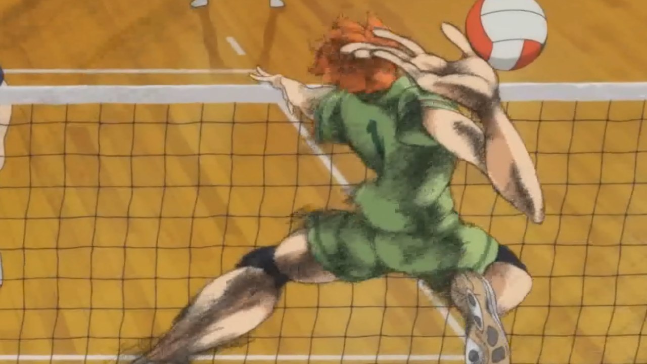 [Haikyuu] Hinata Shoyo spikes the ball for the first time in official ...
