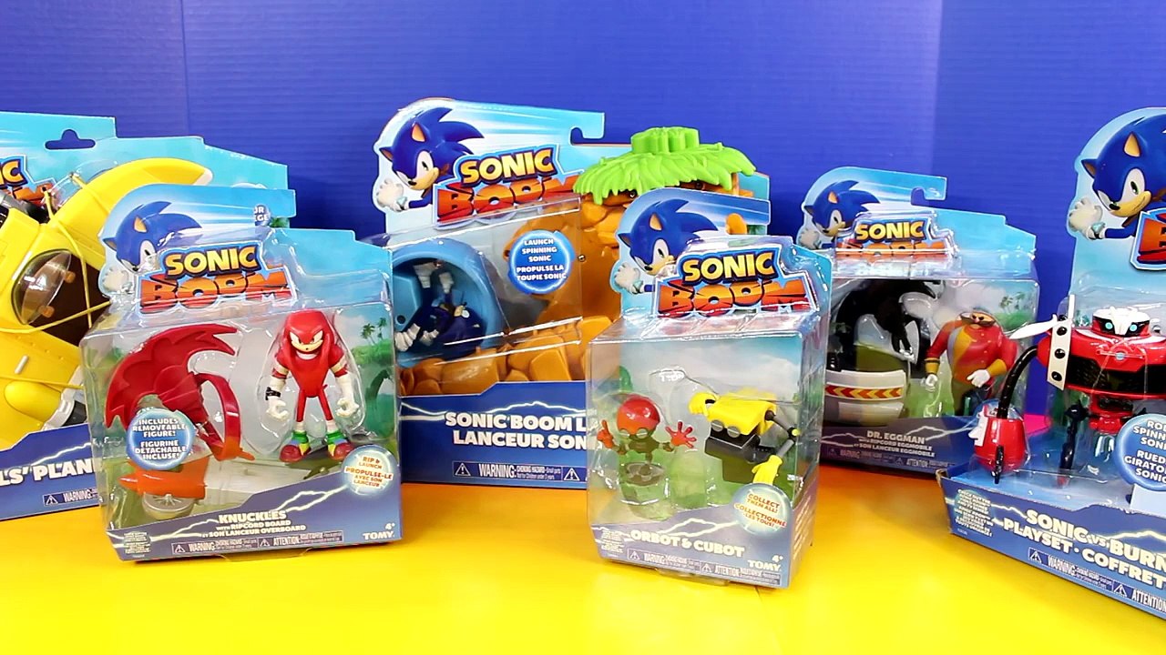 Sonic The Hedgehog Toys Sonic Boom launcher Burnbot Dr. Eggman Orbot ...