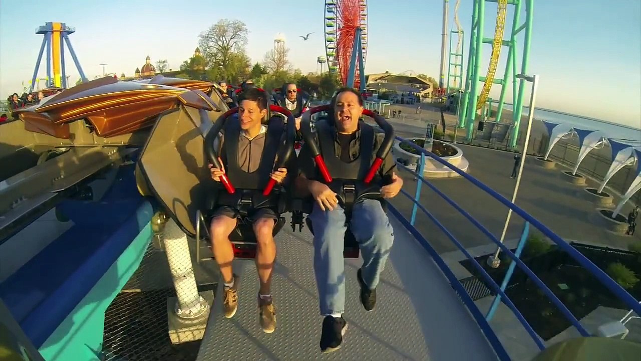 Gatekeeper Roller Coaster Front Seat Rider Cam POV Off Ride Shots Cedar ...