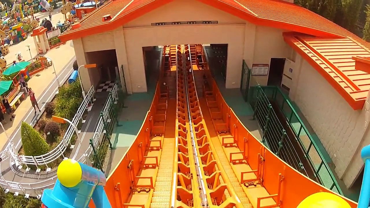 RC Racer Roller Coaster POV Hong Kong Disneyland Toy Story Ride ...