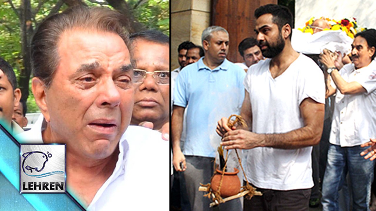 Abhay Deol's Father & Dharmendra's Brother Ajit Deol's Funeral - video ...