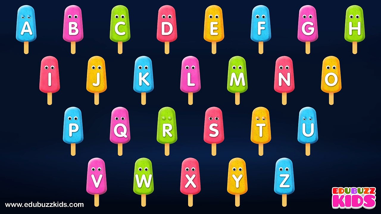 Learn ABCs with Alphabet Ice Cream Popsicles Song | ABC Songs for ...