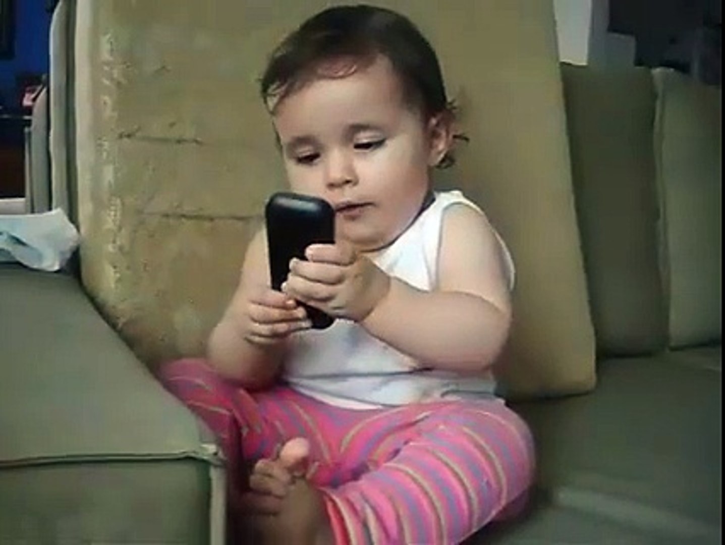 Baby Talking On Cell Phone