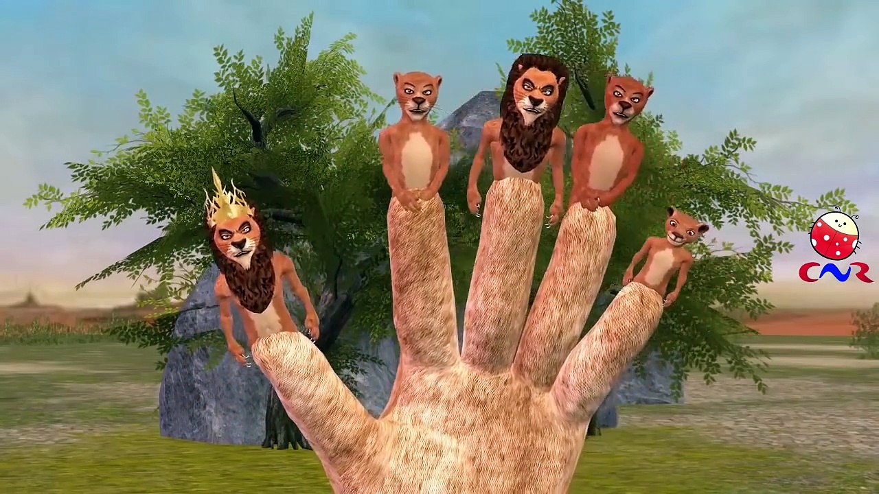 Lion Cartoons Finger Family Nursery Rhymes | Lion Finger Family ...