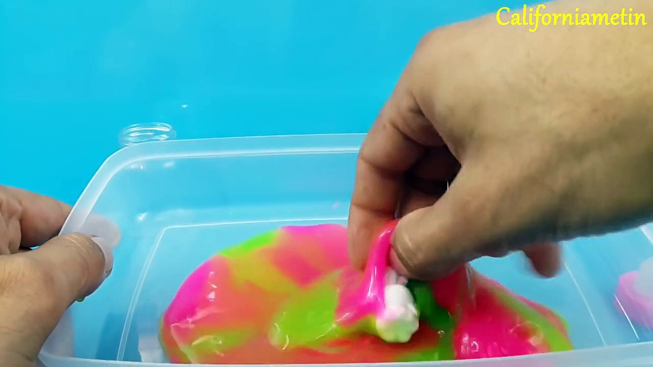 Clay Slime Color Surprise Spider-Man Teletubbies Hello Kitty 물 액체괴 ...