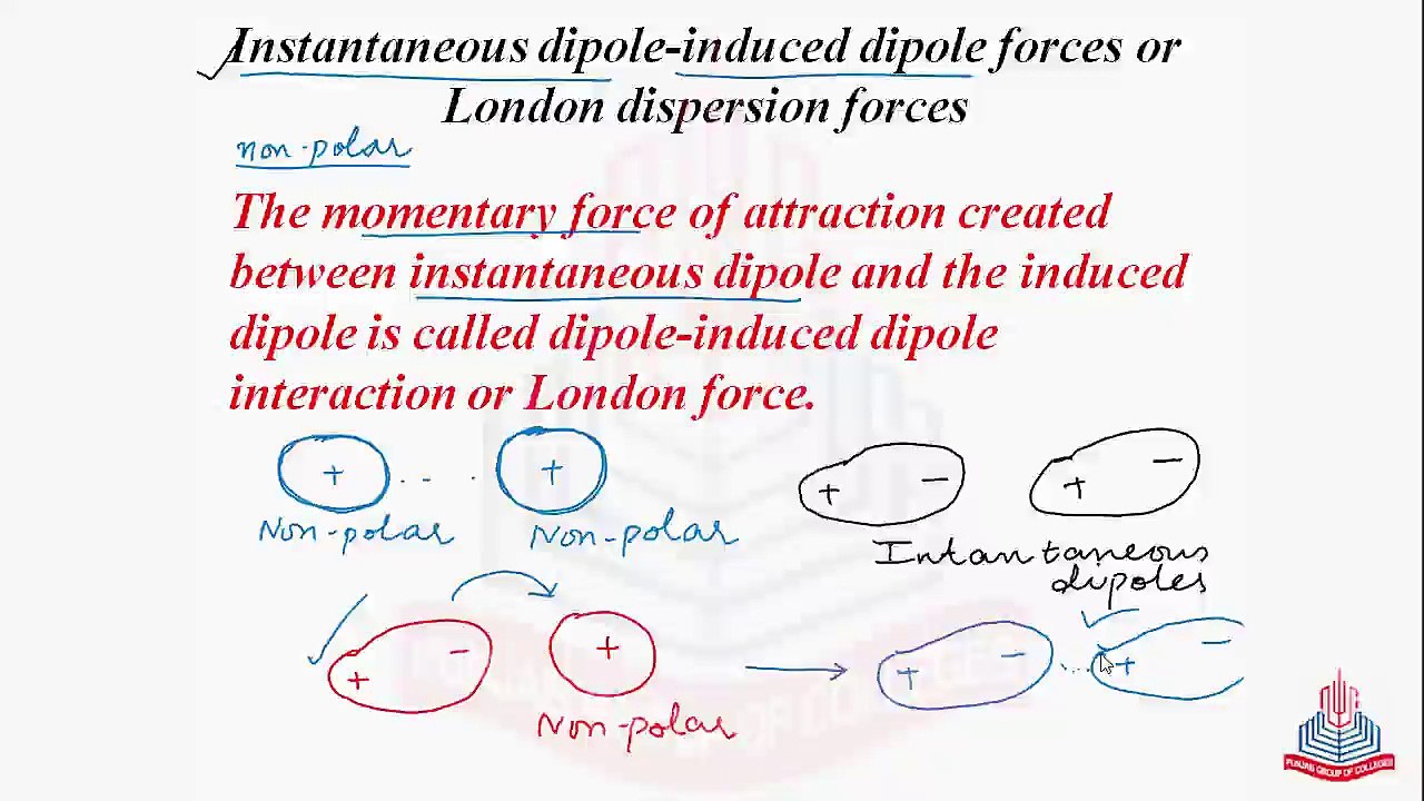 Intermolecular forces ( Instantaneous Dipole-Induced Dipole Forces or ...