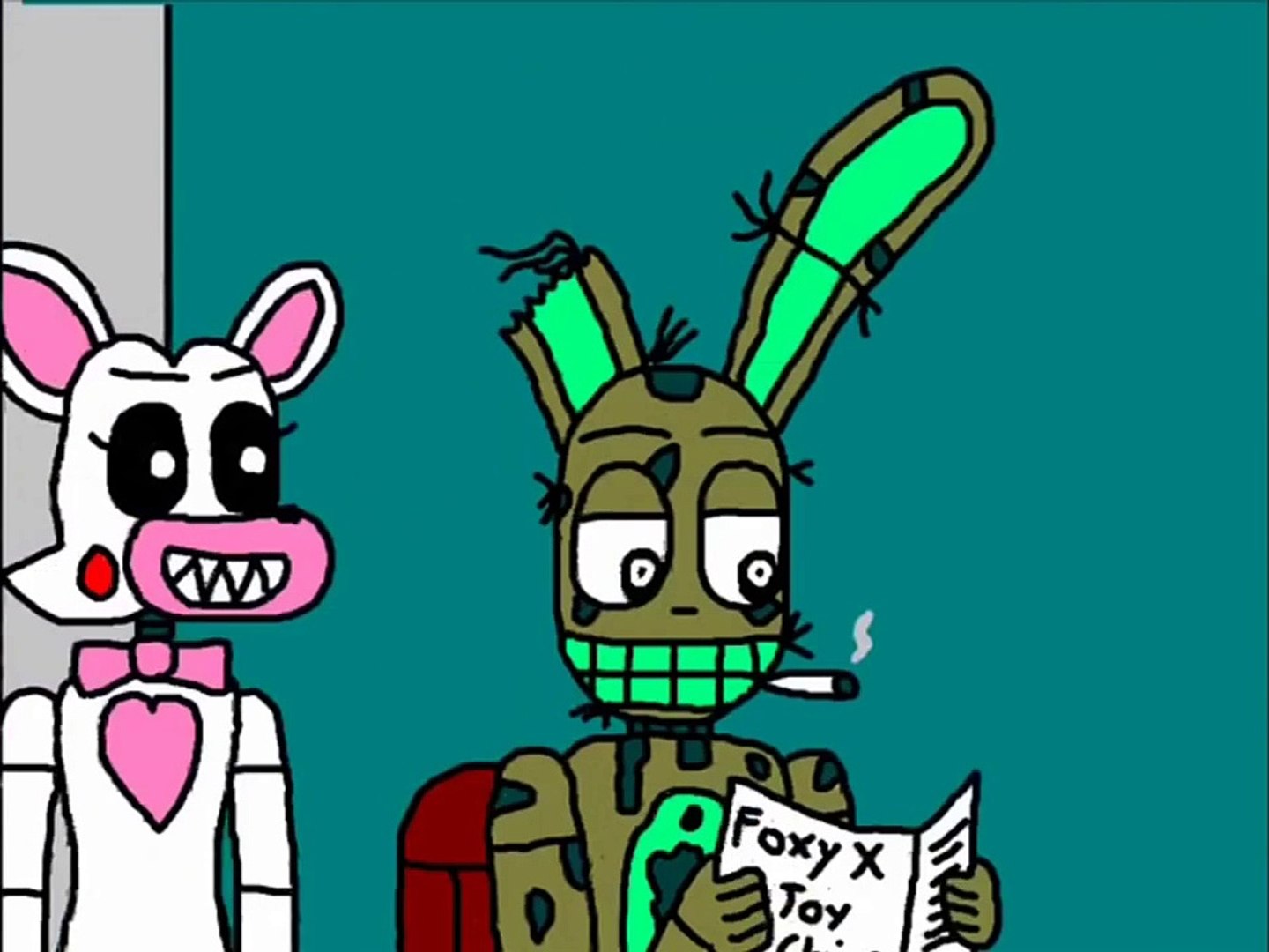 Mangle Animated By Scottietail NEW MANGLE TEASER FOR THE FNAF MOVIE...