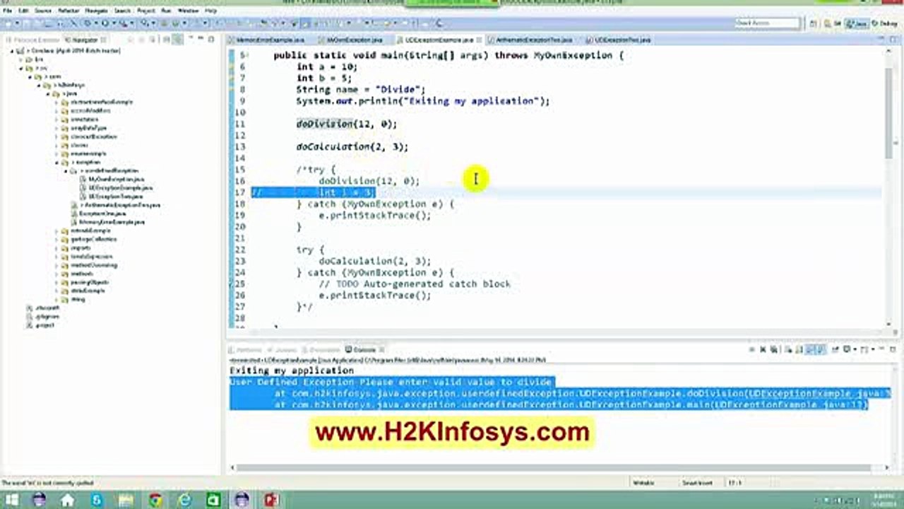 Core Java tutorial for beginners _ Exception handling _clip9 - video Dailymotion