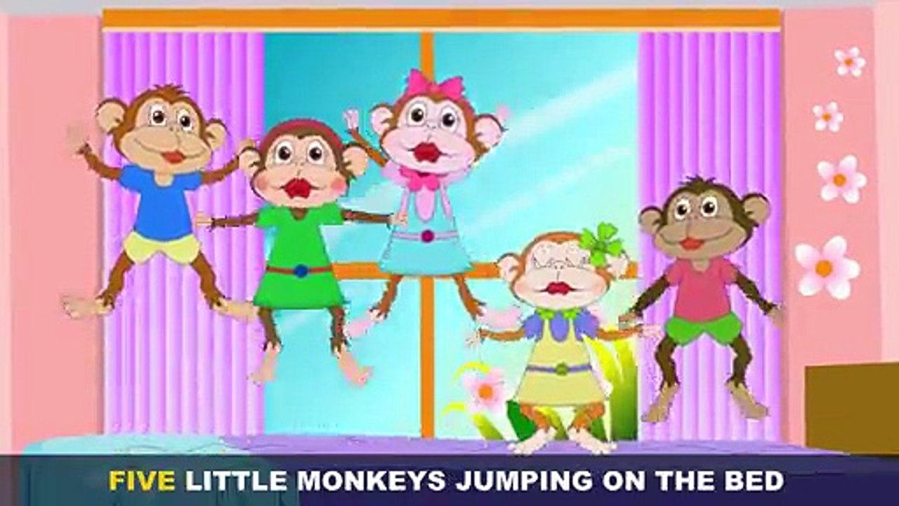 Five Little Monkeys Jumping On The Bed - video Dailymotion