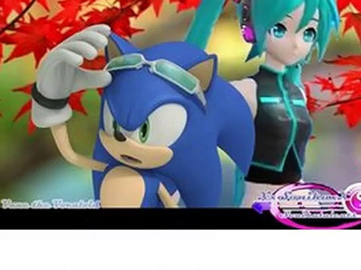 Hatsune Miku And Sonic The Hedgehog