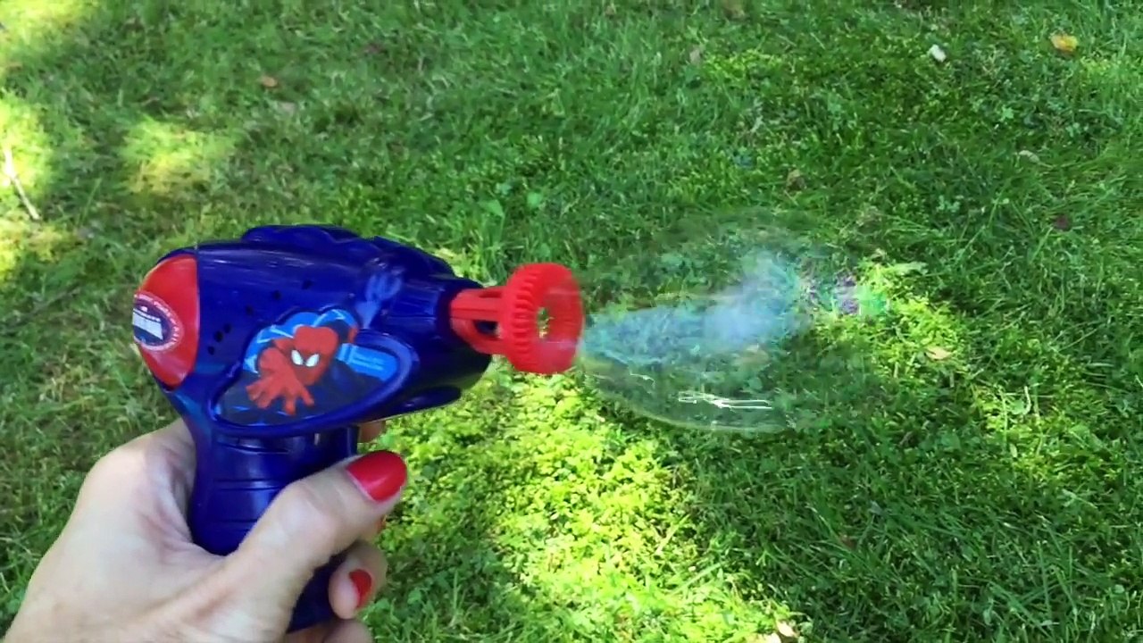 SPIDERMAN Bubble Gun Spider-Man Bubble Machine Bubbles Generator Bubble ...