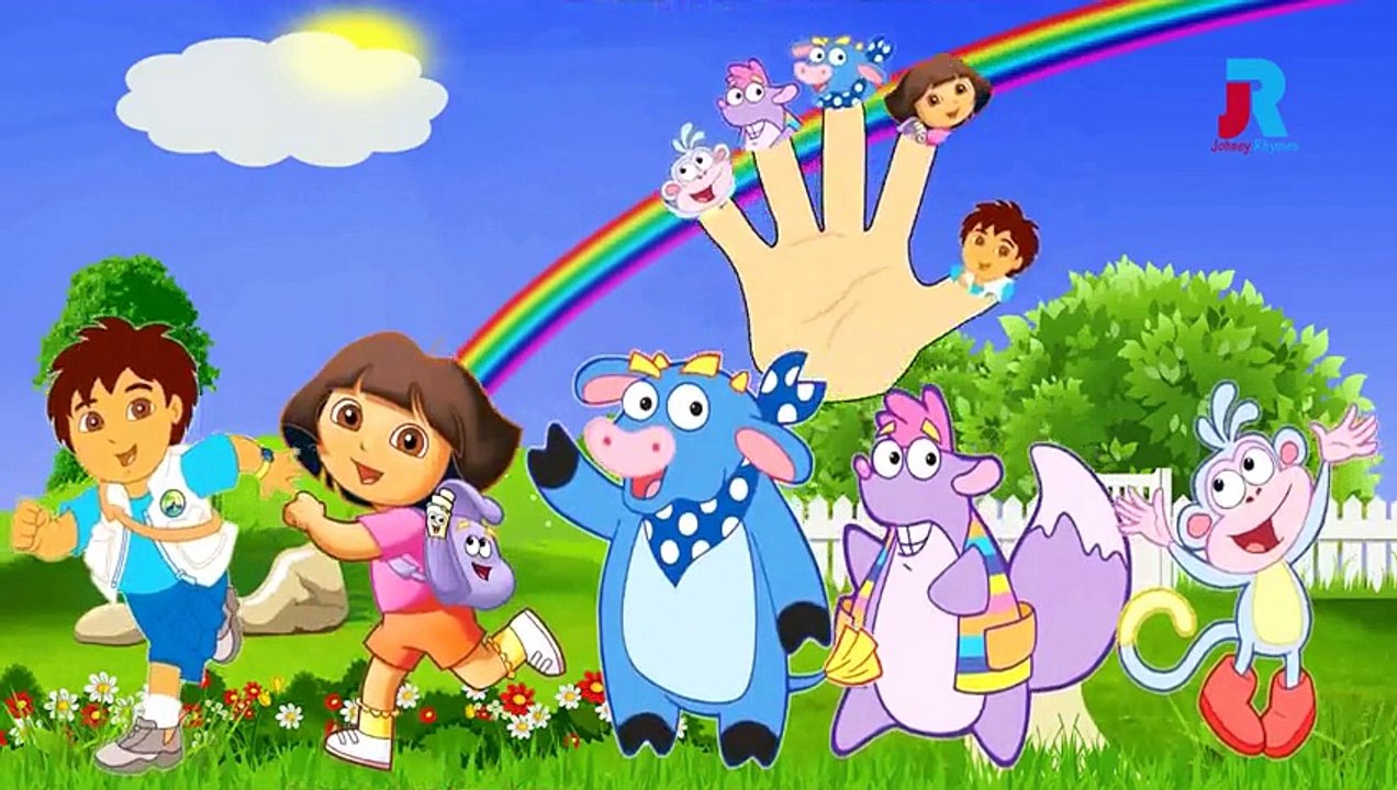 Dora The Explorer Finger Family Nursery Rhymes - Dora Finger Song For ...