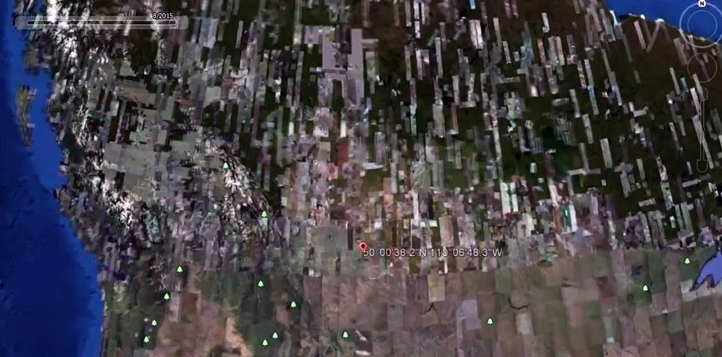 The Badlands Guardian in Walsh, Alberta, Canada (Google Earth ...