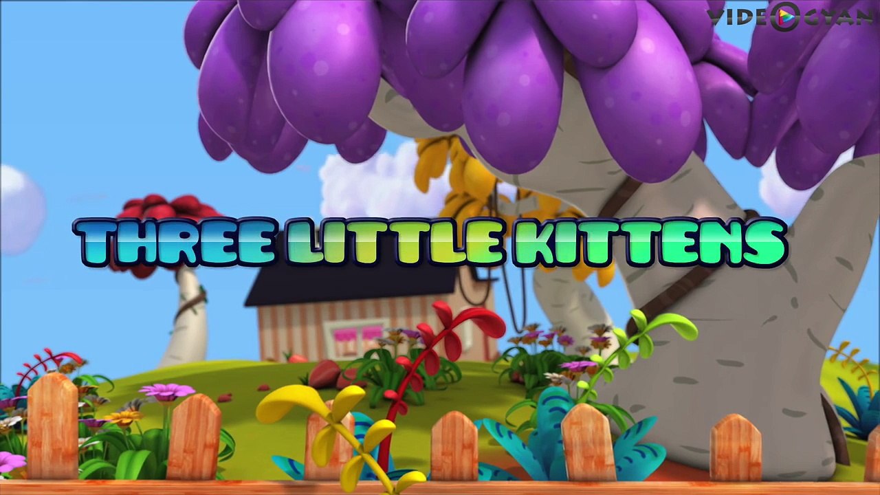 Three Little Kittens 3 Little Kittens Lost Their Mittens Nursery Rhymes ...