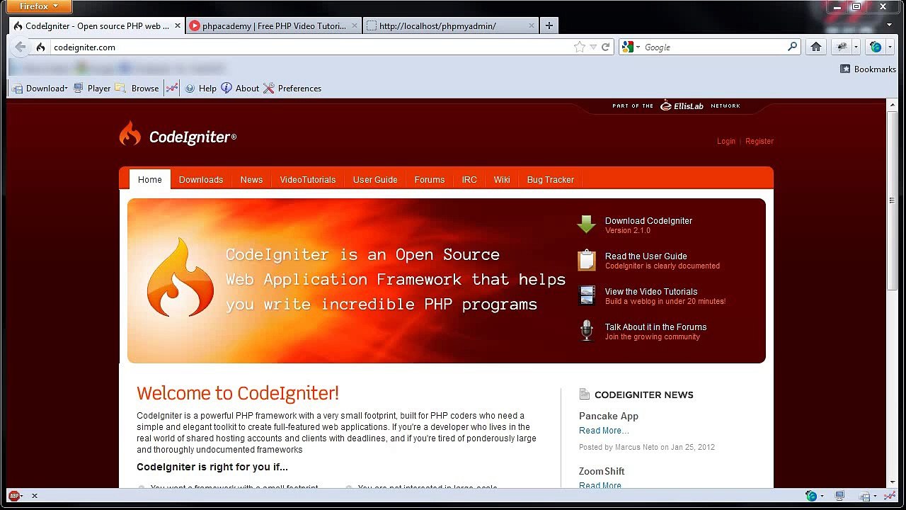 Introduction to CodeIgniter (Part 1_11) | PHP Tutotirals For Beginners ...