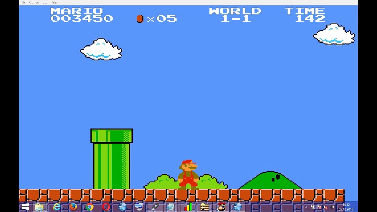 Super Mario Bros on emulator windows PC!2015 - video Dailymotion