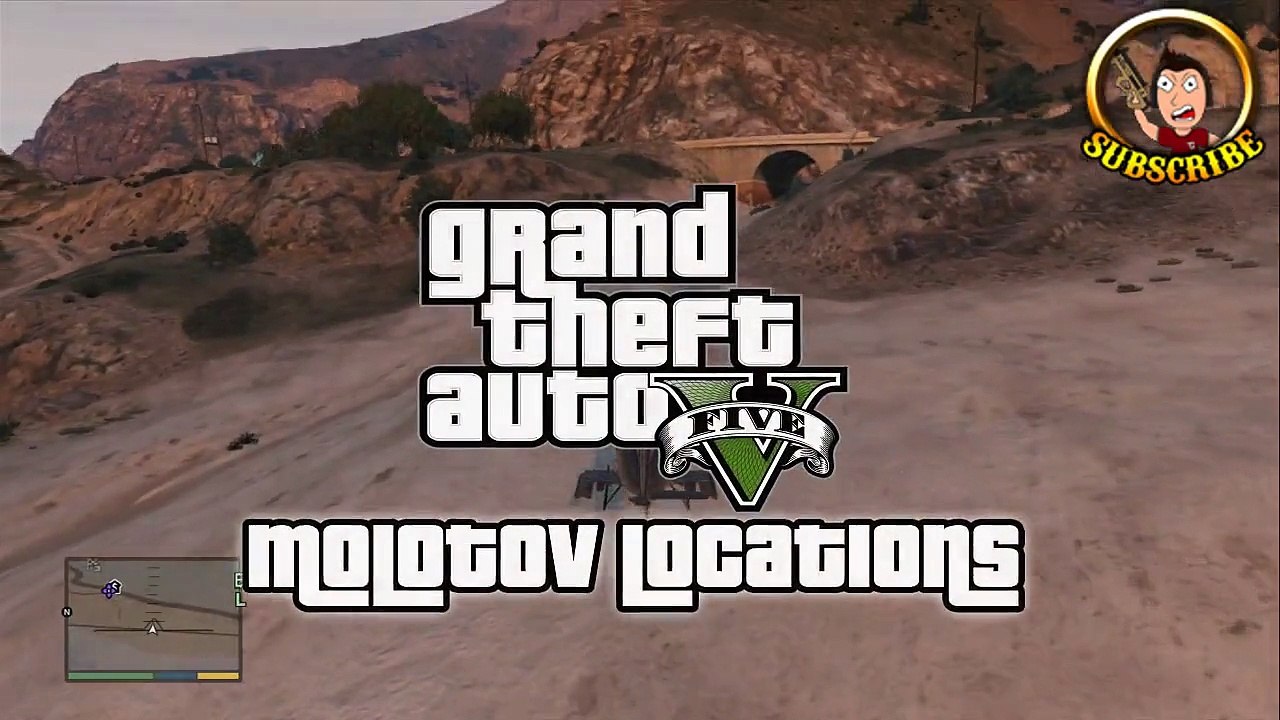 Grand Theft Auto 5 All 4 Molotov Cocktail Spawn Locations Secret Weapon GTA 5 - video Dailymotion