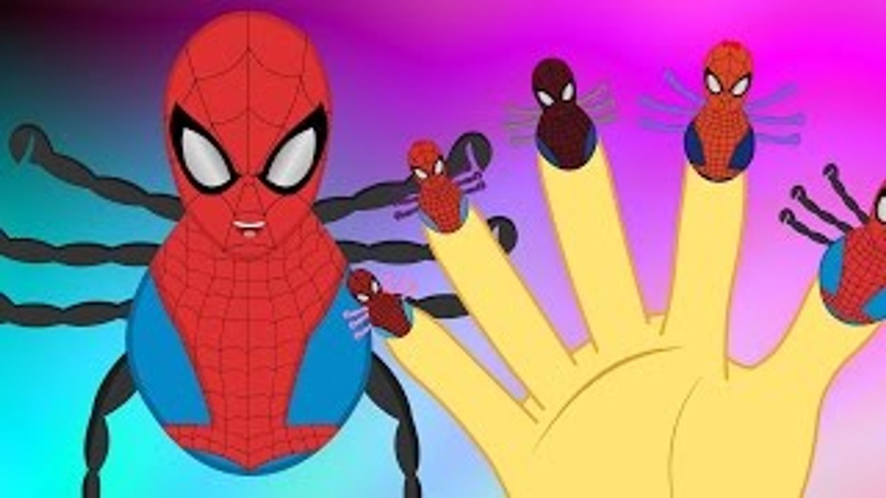 Finger Family Funny Spider Family | Finger Family Songs for Children ...