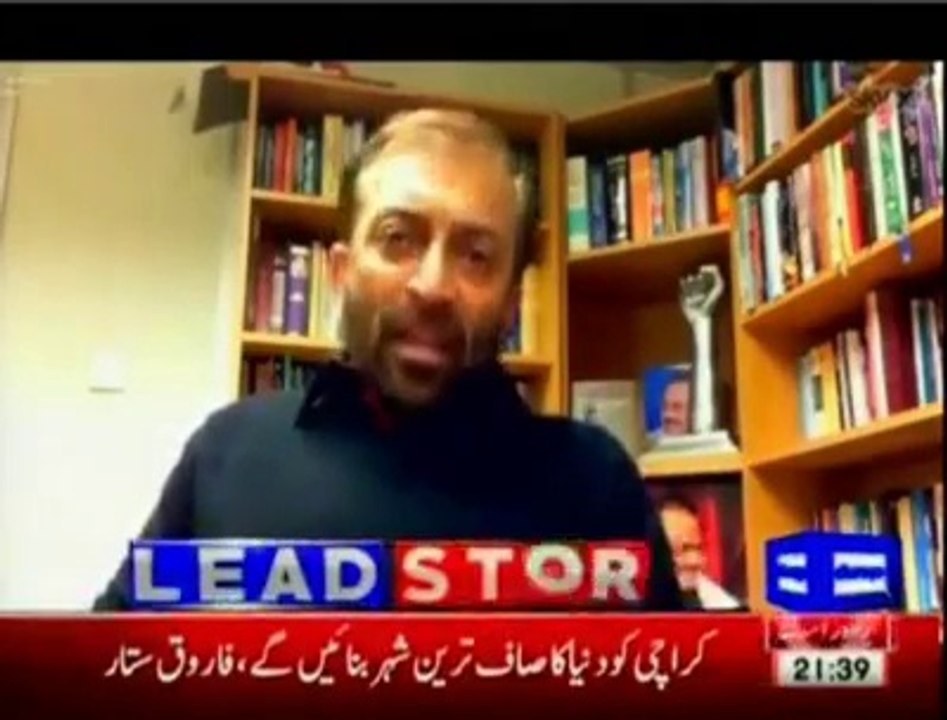 Senior Deputy Convener MQM Dr. Farooq Sattar in Dunya Kamran Khan Kay ...
