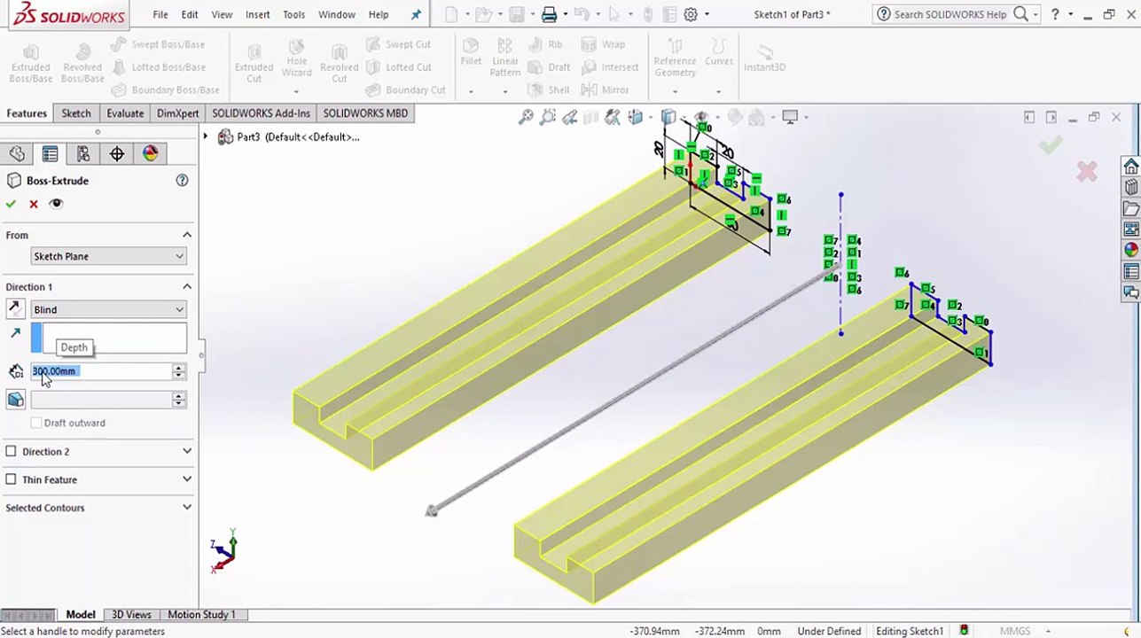 SolidWorks Crash Course Draw 2d then 3d Assemble Move Sketch 2d Print ...