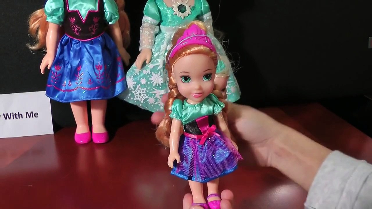 baby Elsa doll Elsa and Anna from Frozen toddler toy dolls presentation ...
