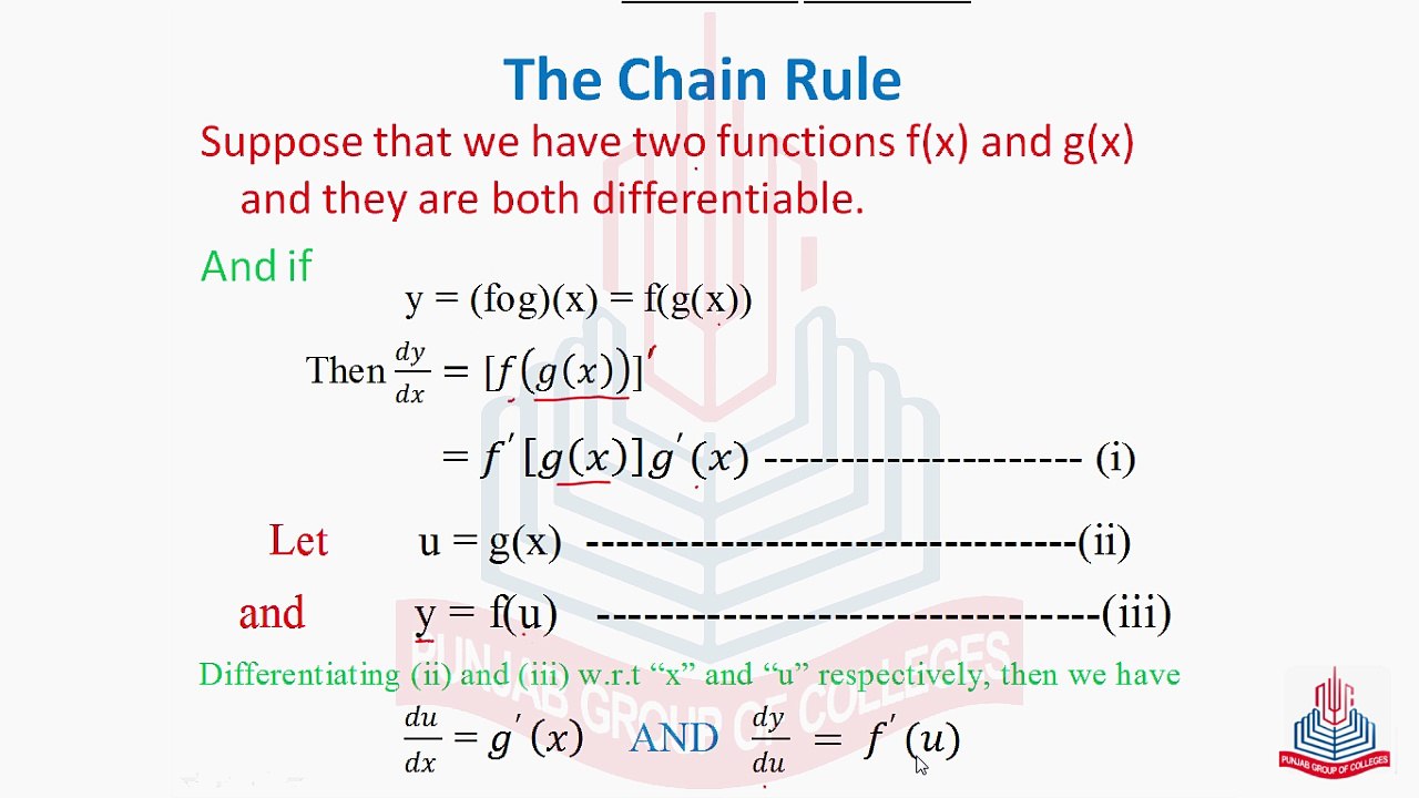 The Chain Rule & Question No. 1 (i) - video Dailymotion