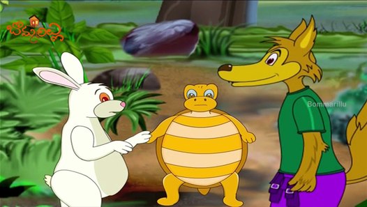The Hare And The Tortoise | Telugu Moral Stories For Kids | Animated ...