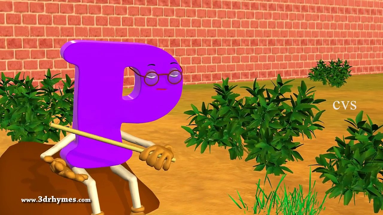 Letter P Song 3D Animation Learning English Alphabet ABC Songs For ...