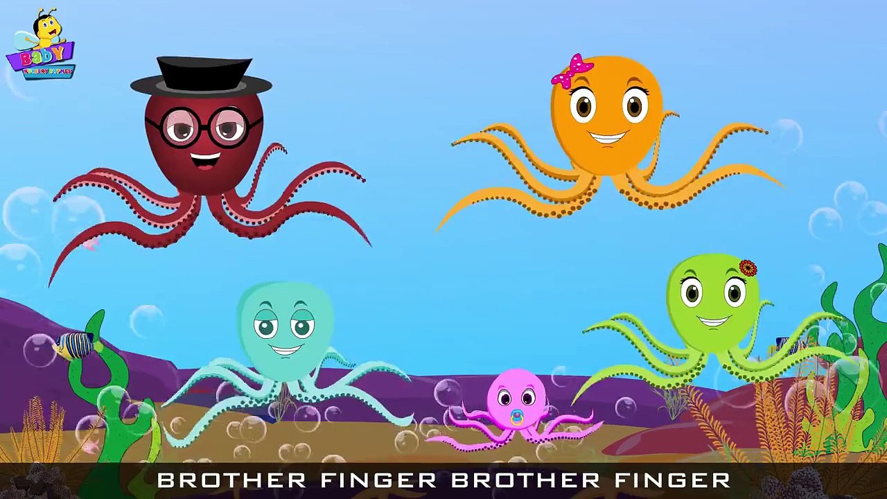 Octopus Finger Family Nursery Rhyme | Finger Family Songs | The Octopus ...